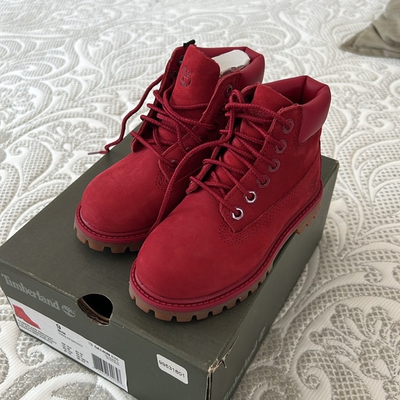 Timberland | Shoes | Timberland Red Nubuck 6 Inch Waterproof Boot ...